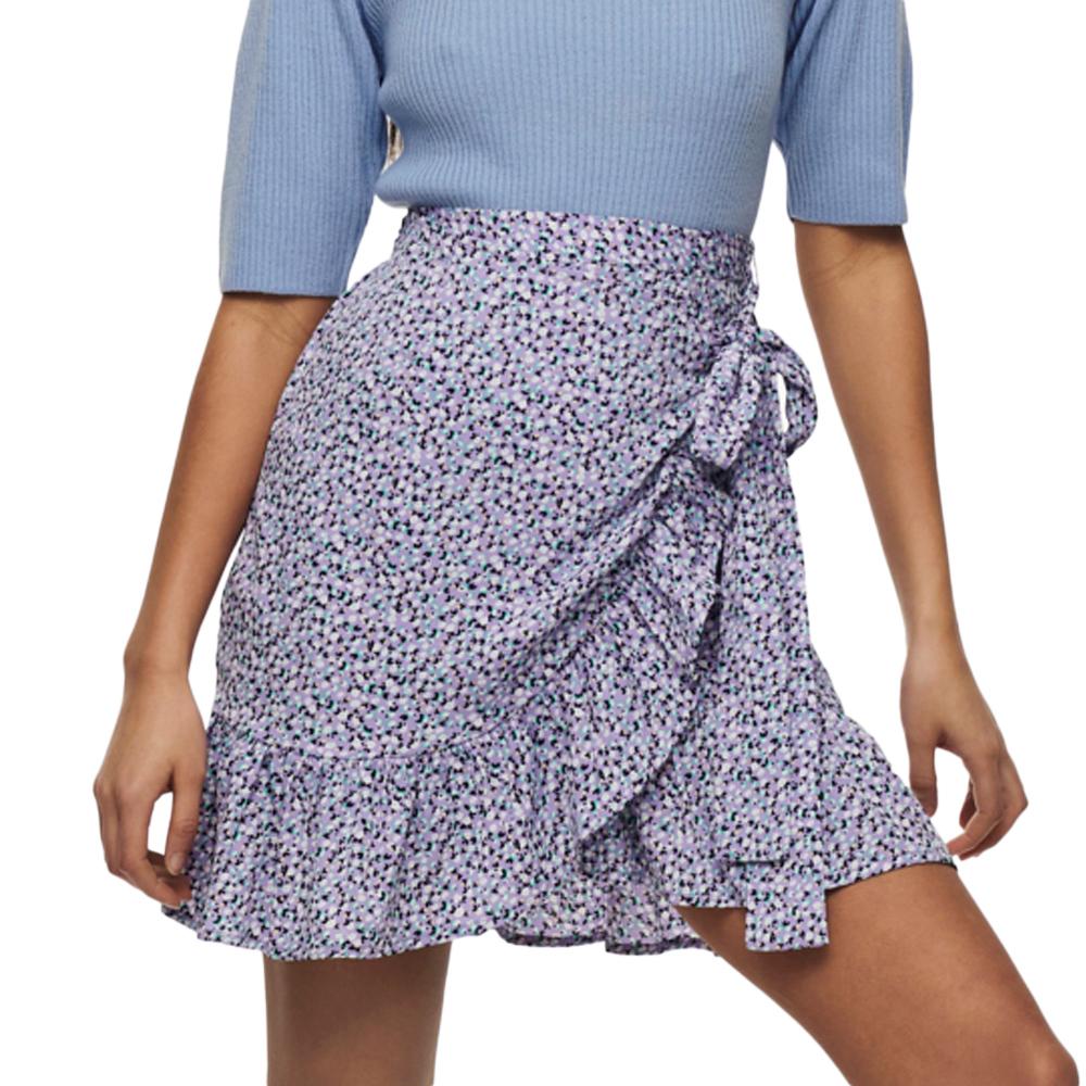 Jupe Violette Femme Only Olivia Wrap | Déstockage Only