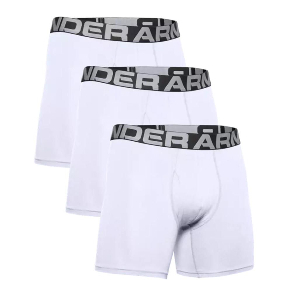 x3 Boxer Blanc Under Armour Ua Charged | Espace des marques