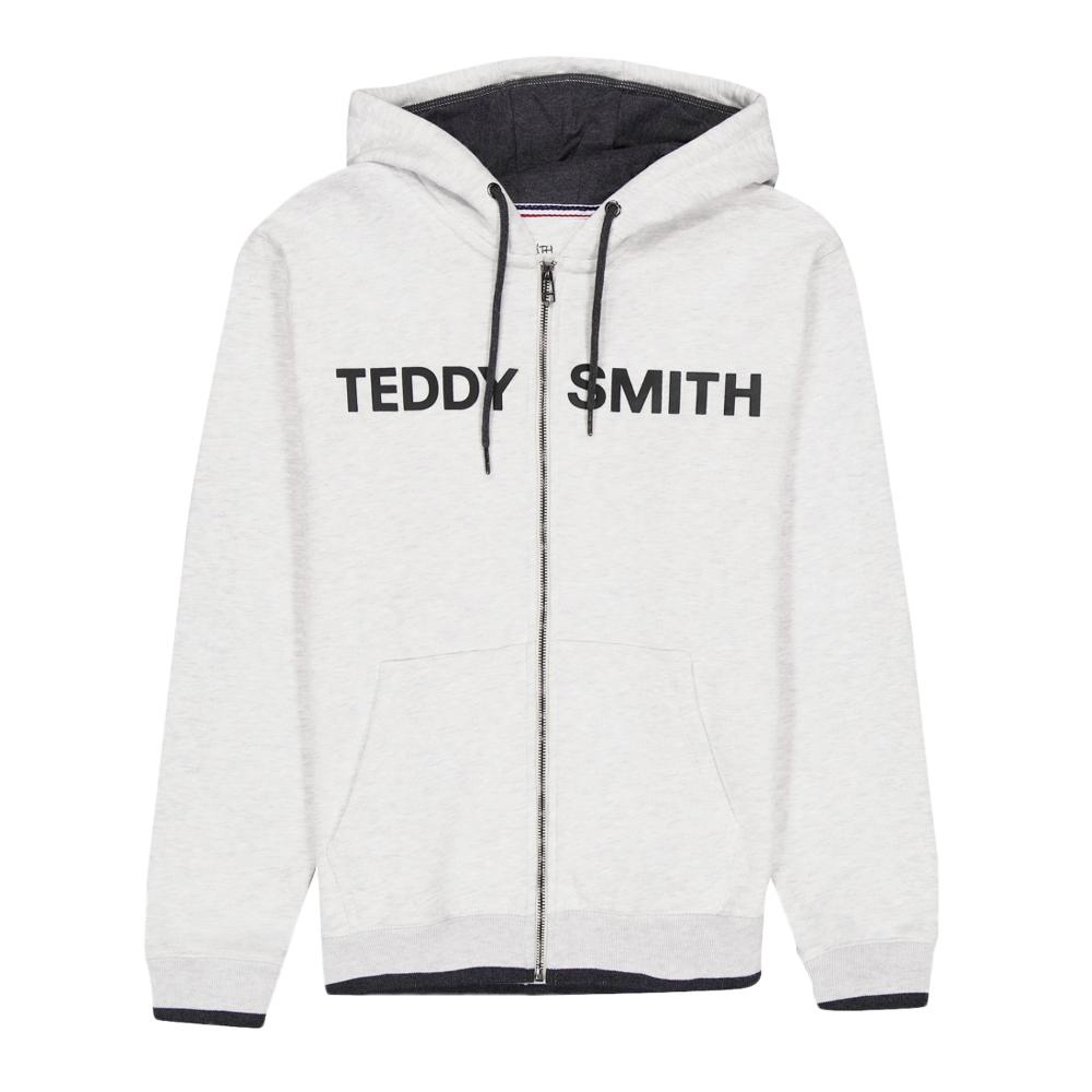 Sweat Zippée Blanc Homme Teddy Smith Giclass | Espace des marques