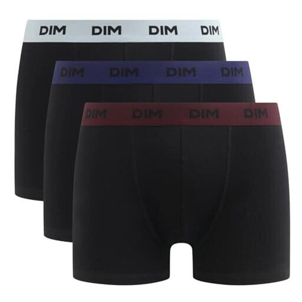 X3 Boxers Noir/Marine Homme Dim Mix & Colors | Déstockage Dim