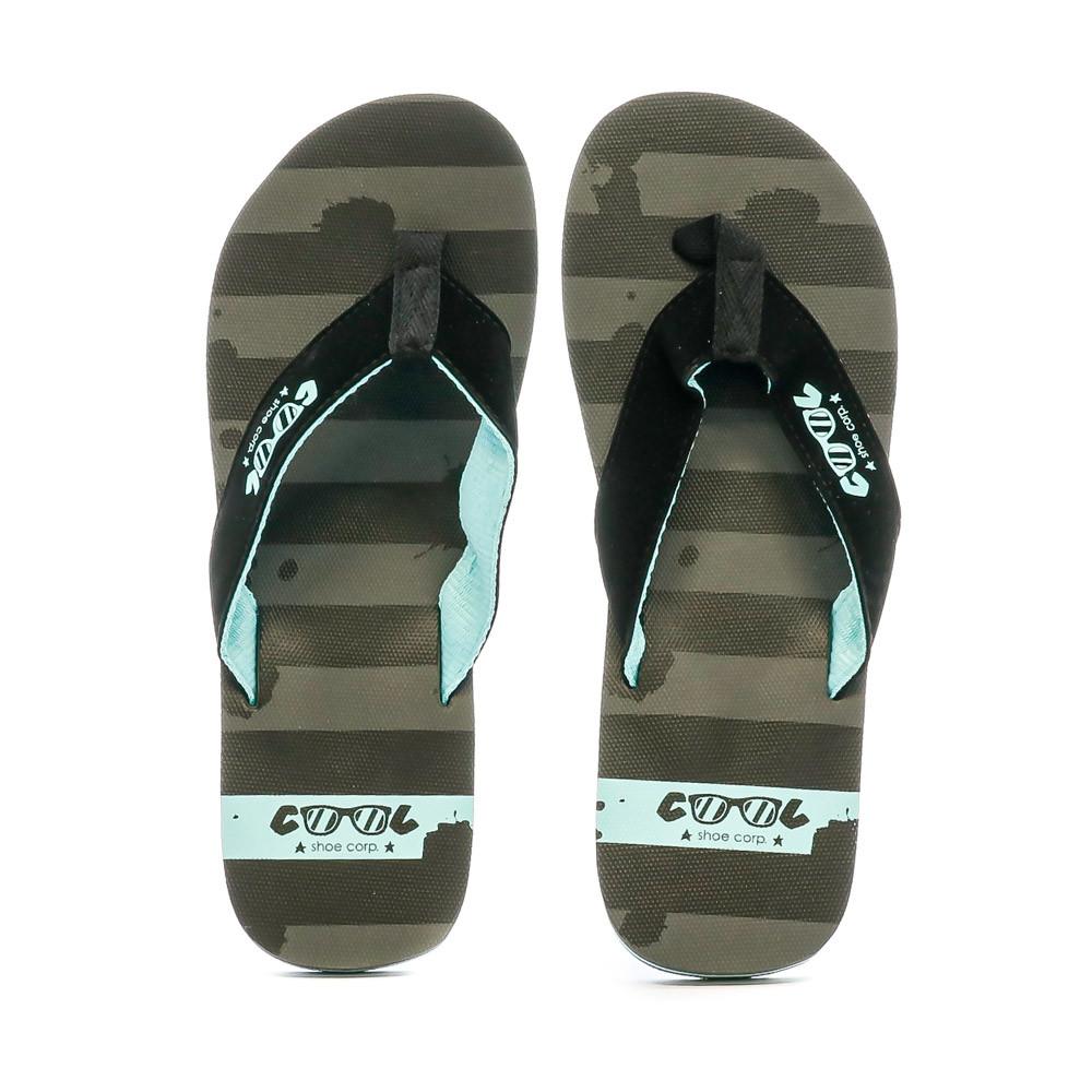 Tongs Noir/Gris Homme Cool ShoeZinc | Déstockage Cool Shoe