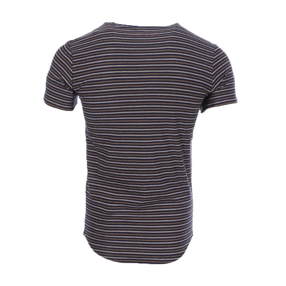 T-Shirt marine à rayures homme Teddy Smith T-Ride MC | Espace des marques