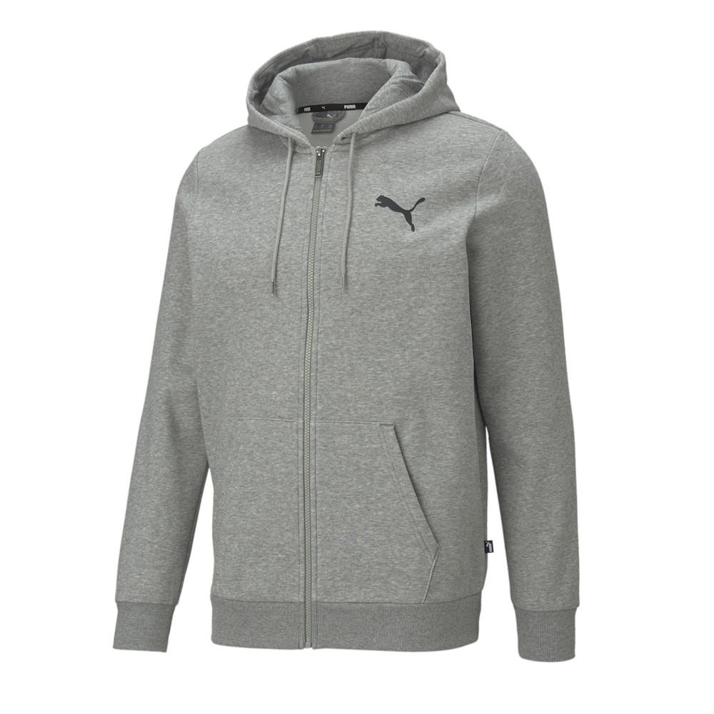 Sweat Zippé Gris Homme Puma Essential | Déstockage Puma