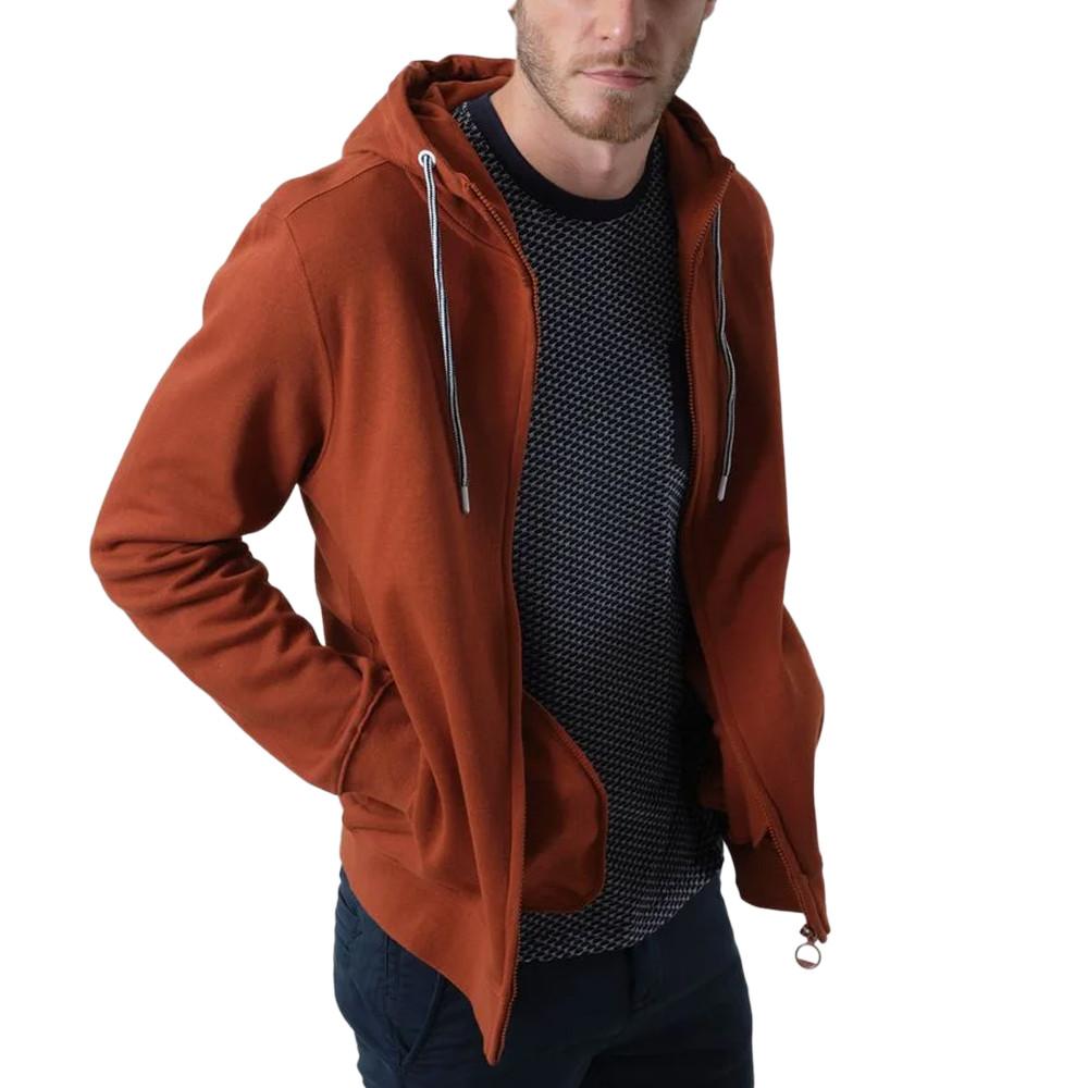 Sweat Zippé Terracotta Homme Deeluxe Cool | Déstockage Deeluxe