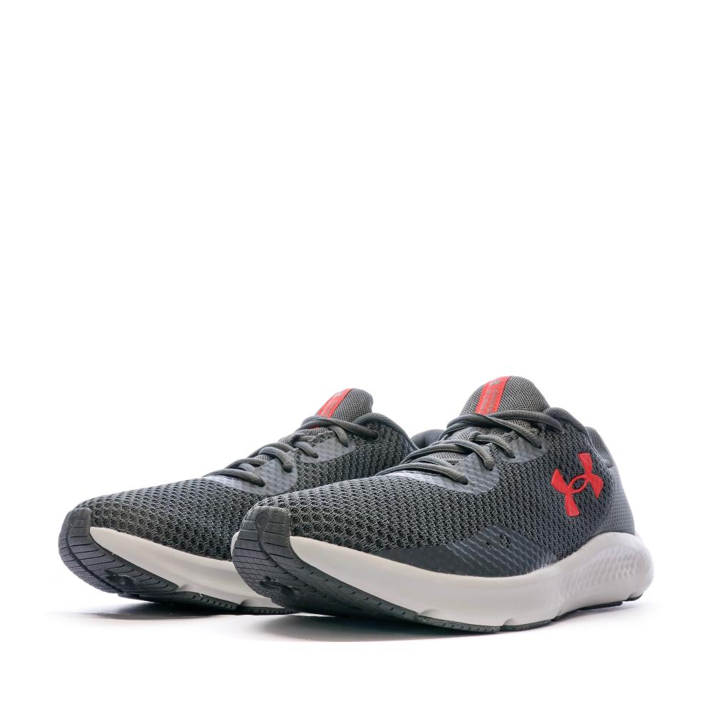 Chaussures de running Grises Homme Under Armour Charged Pursuit 3 ...