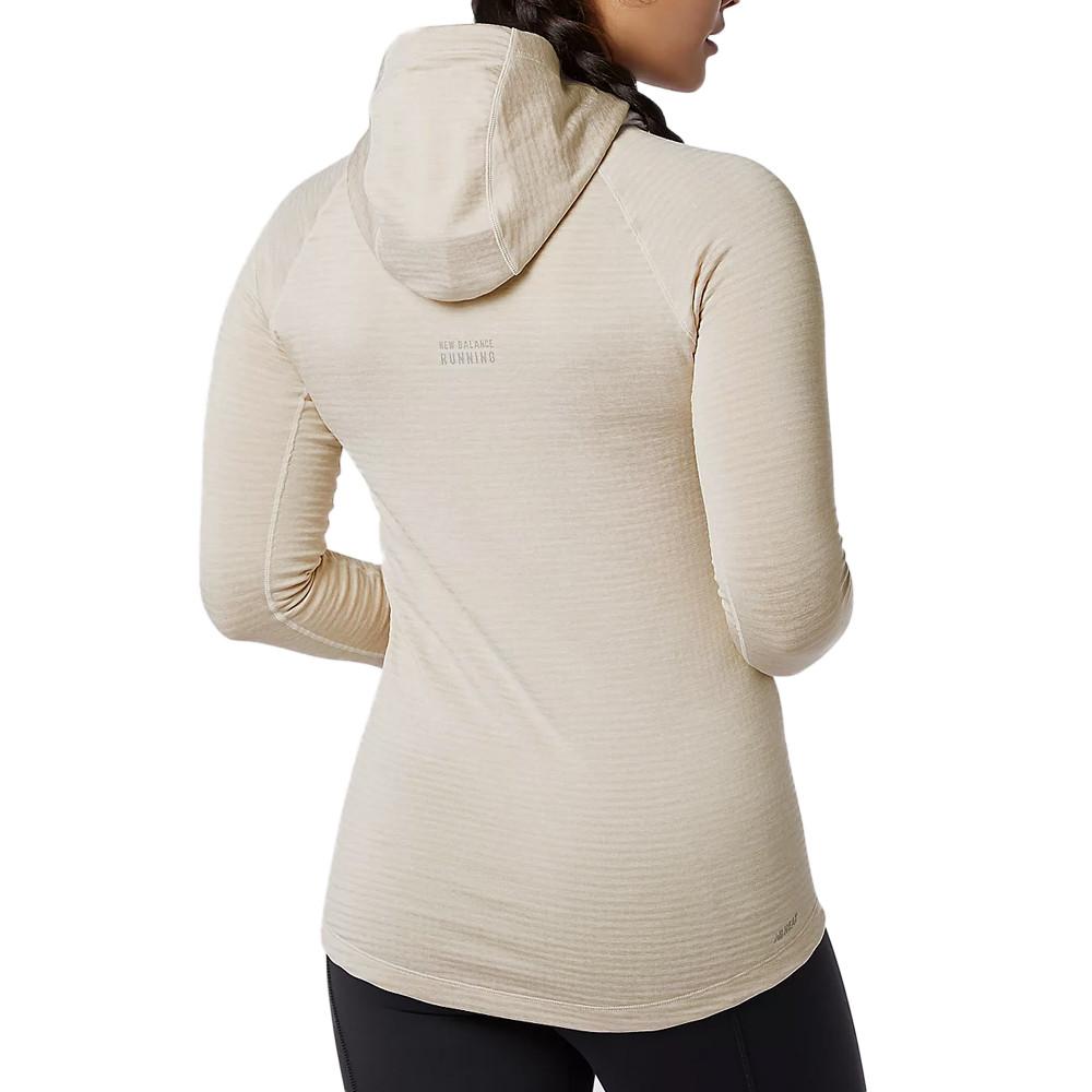 Sweat Beige Femme New Balance HT Hoodie | Espace des marques