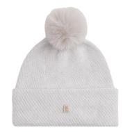 Bonnet Gris Femme Tommy Hilfiger Th Pom Pom | Espace des marques